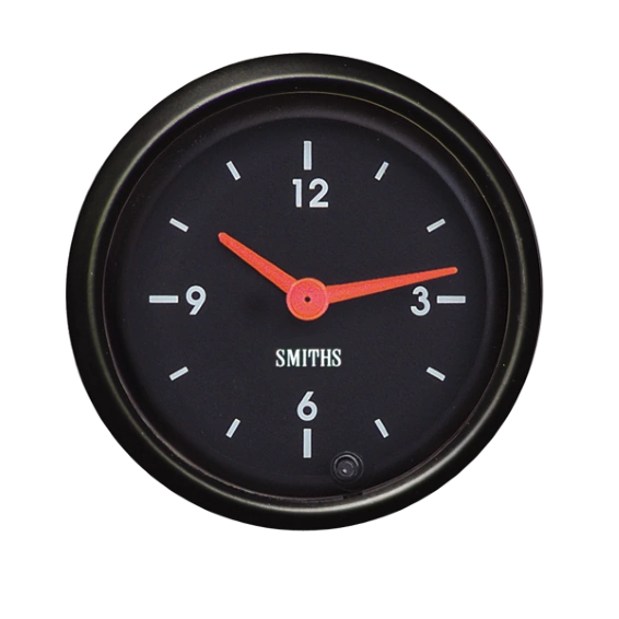 IAC1-1052-00B Smiths International Analogue Clock black dial floodlit ...