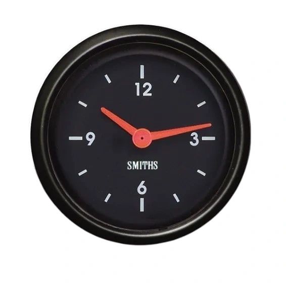 IAC1-1052-01B Smiths International Clock Analogue Clock 52mm black dial ...
