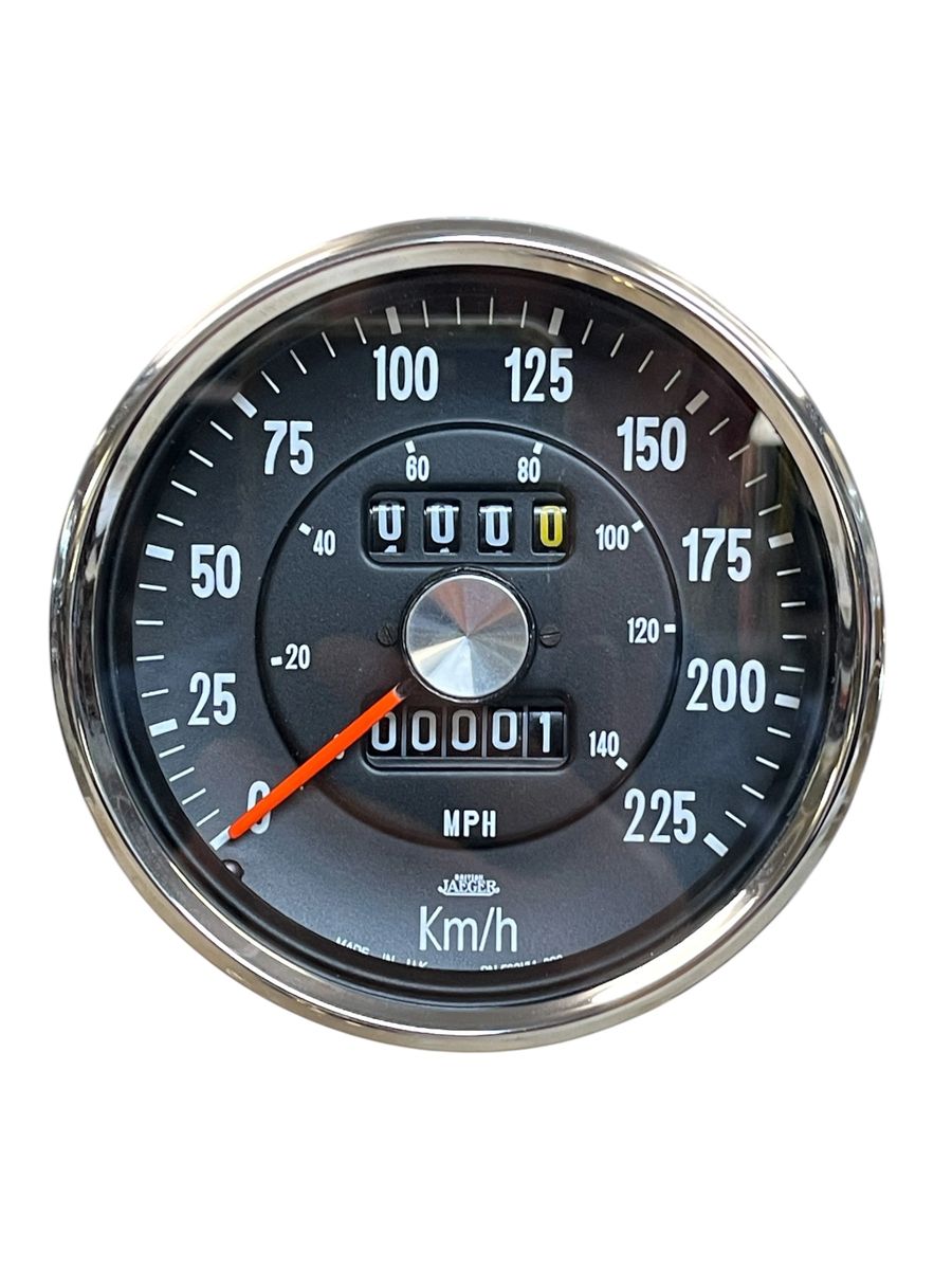 SN5321-14 Smiths Sunbeam Tiger MK2 Speedometer Mechanical Full Sweep 0-225kmh 100mm 12 volt ...