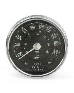 SN4421-33CC Smiths Mini Speedometer Electric Full Sweep 133mm 0-200km/h ...