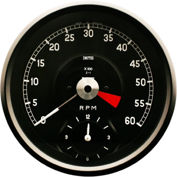 RV7413-16 Smiths Jaguar Tachometer Electric Full Sweep 120mm 0-6000rpm ...