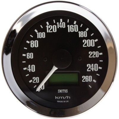 SNT5372-07CB Smiths Classic Speedometer Electric Full Sweep 0-270 km/h ...