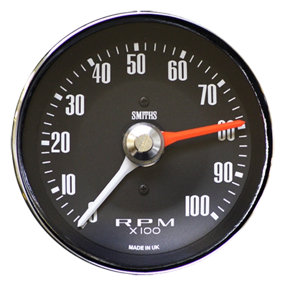 RVC1004-00CB Smiths Classic Black Tachometer Electric Full Sweep 80mm 0 ...
