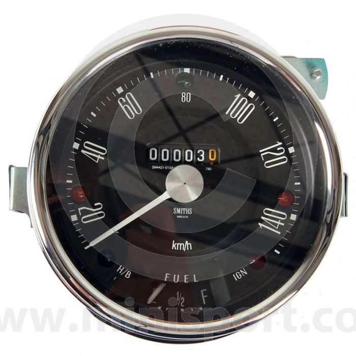 SN4421-77 Mini Moke Speedo Red Mechanical 780 turns