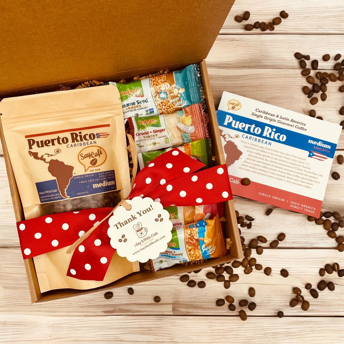 Puerto Rico Gift Box: Puerto Rican Coffee and Treats