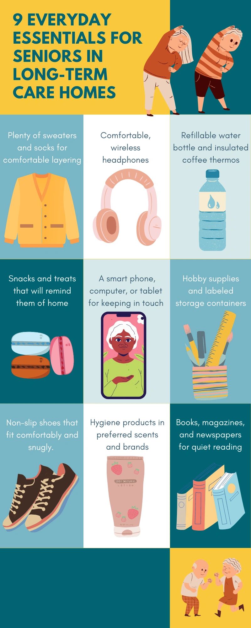 9 Everyday Essentials for Seniors in Long-Term Care Homes