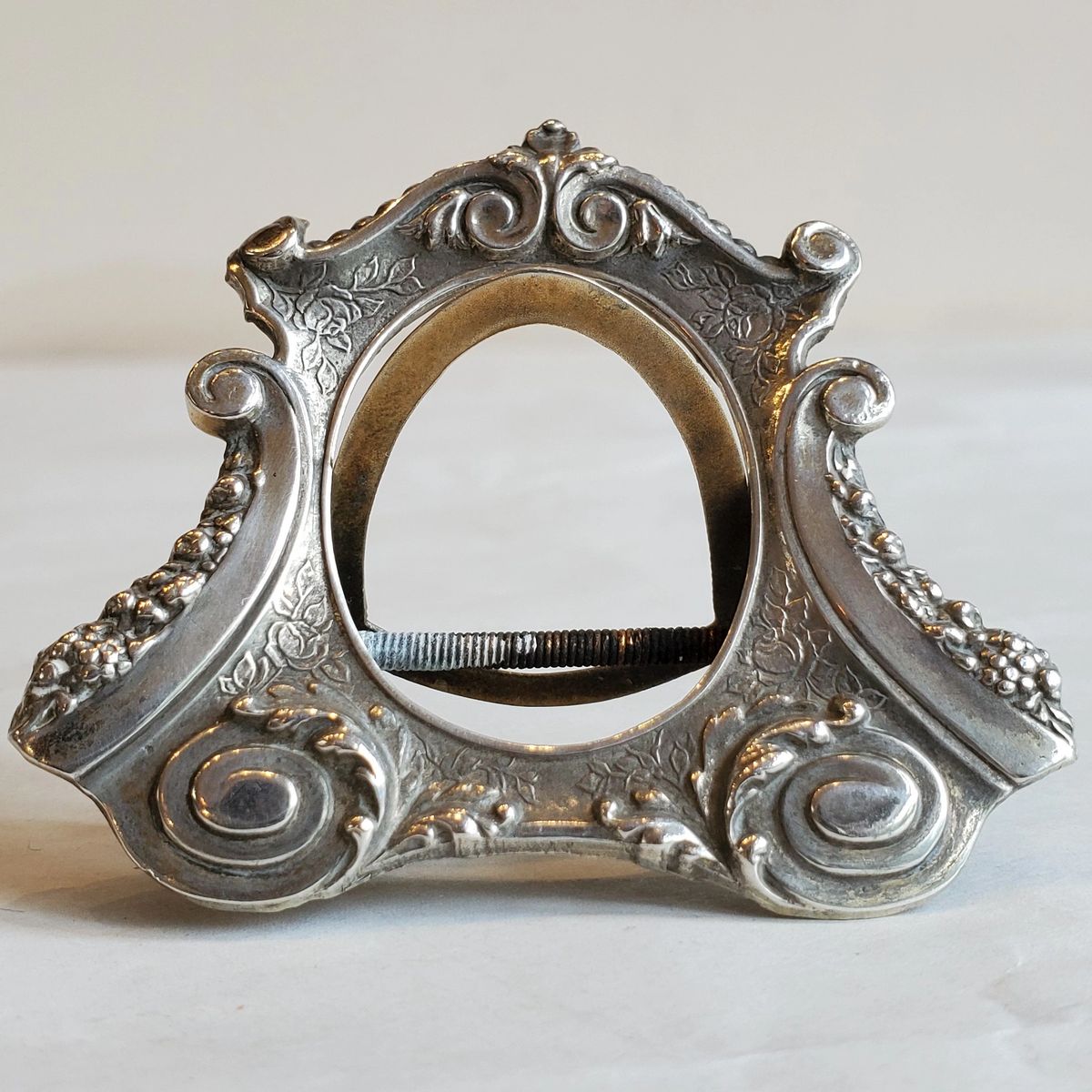 Silver miniature picture frame