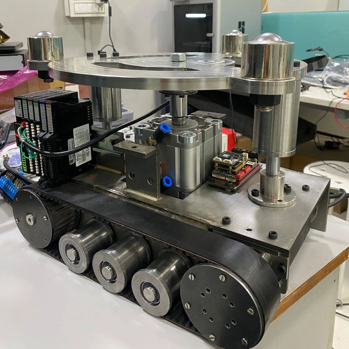 Tracked NDT Inspection Robot for Energy Plant Vessels