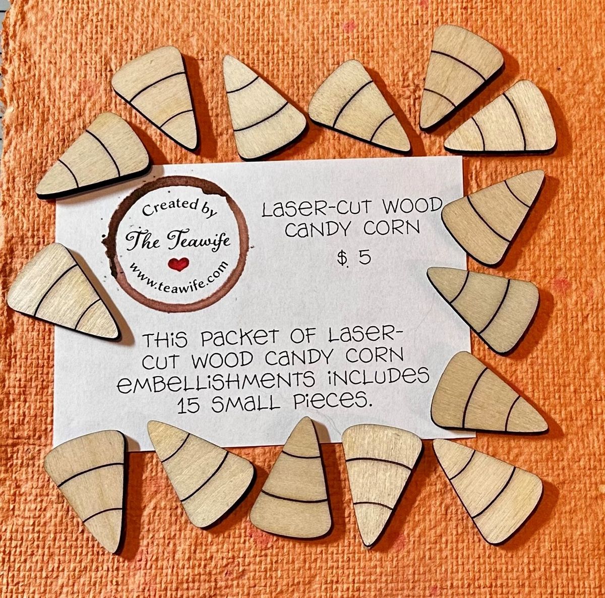 Candy Corn — Wood Pieces