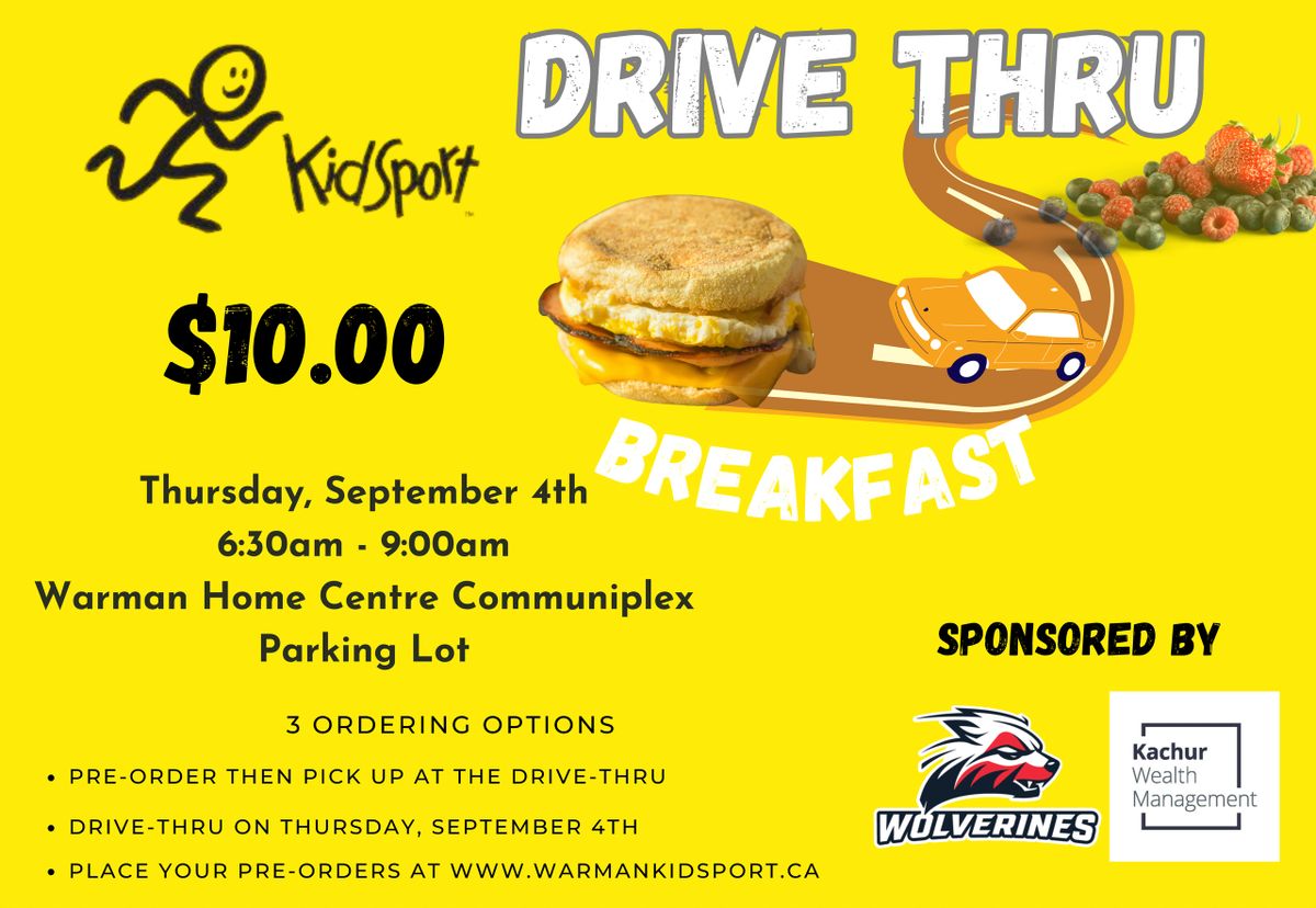 2025 Drive Thru Breakfast 7:00am Pick up