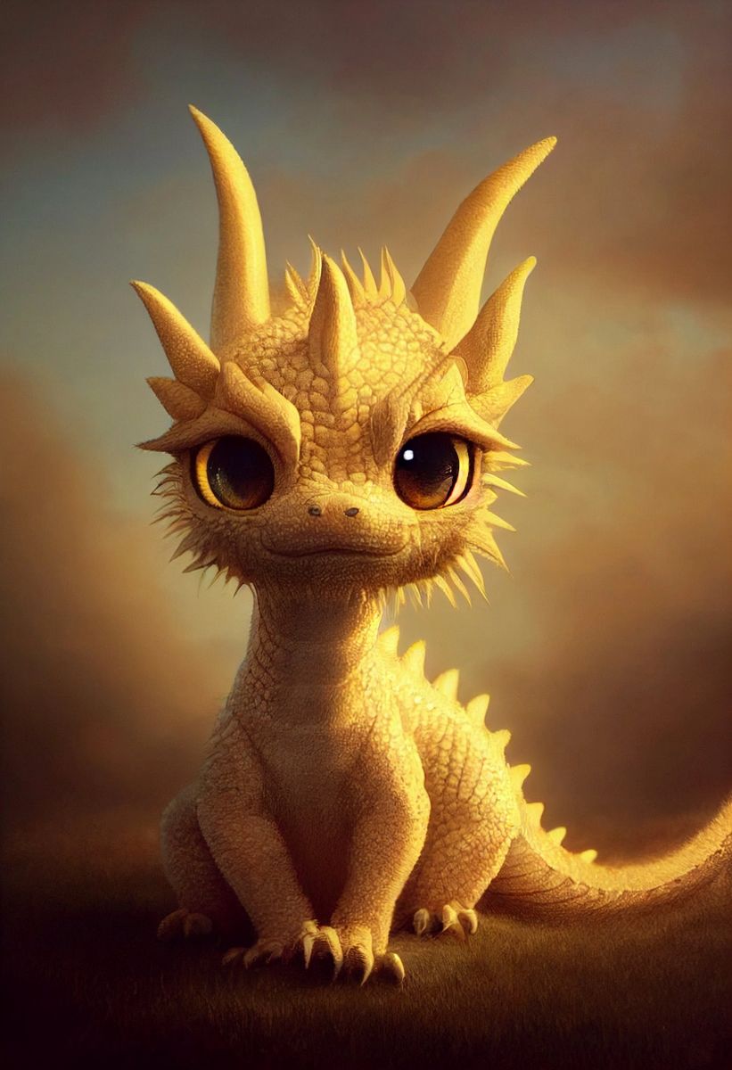 Baby Gamboge Dragons ~ Rare Hybrid of Bronze and Gold Sweet Smart ...