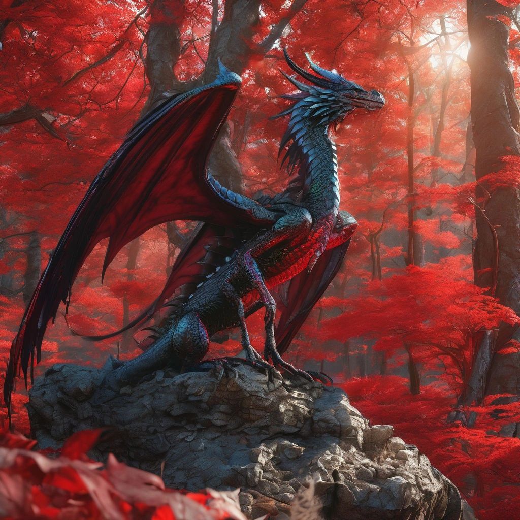 Arios Dragon Hybrid - Red and Black Western Hybrid Gives Psychic Sight ...