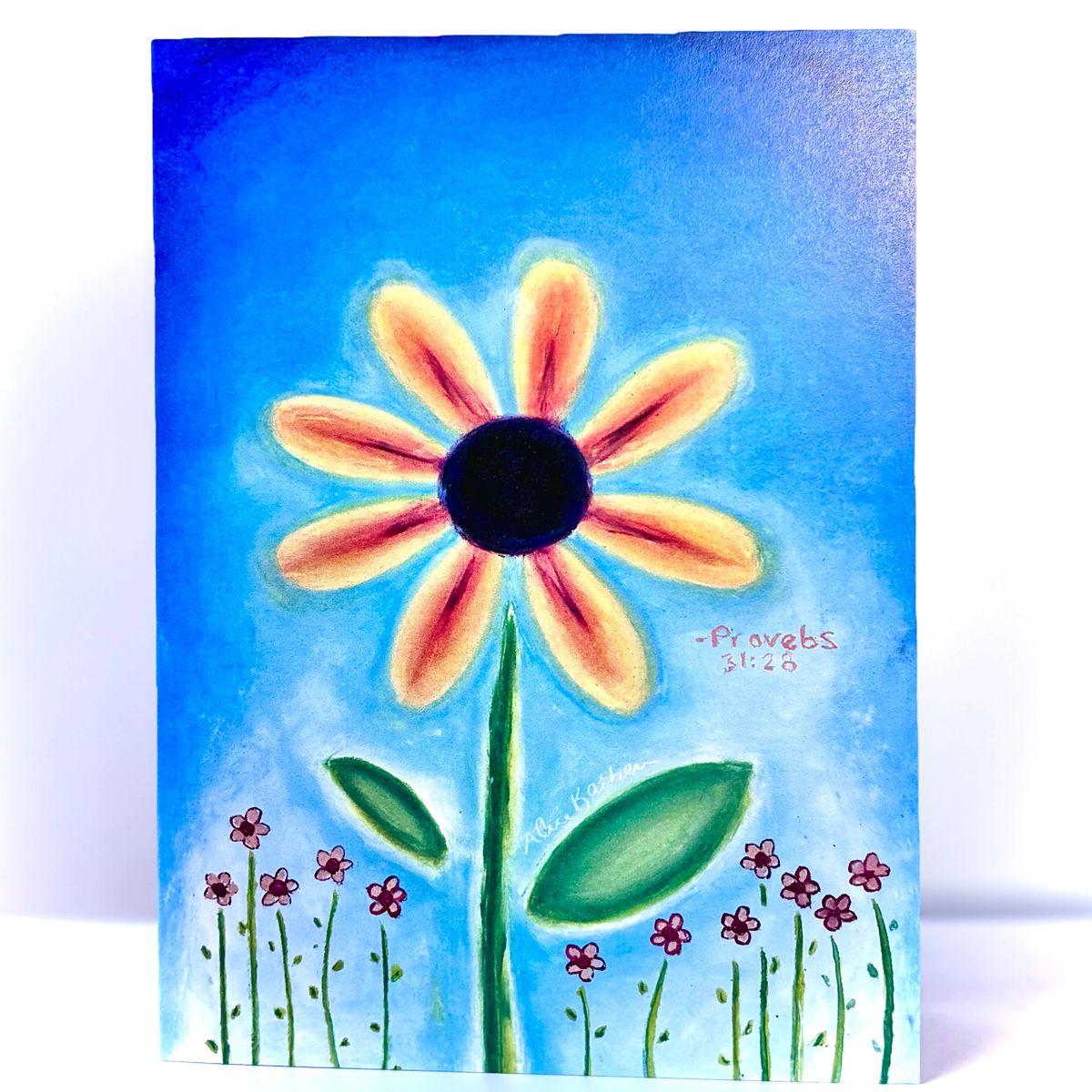 Blessed Mother Daisy card package of 20
