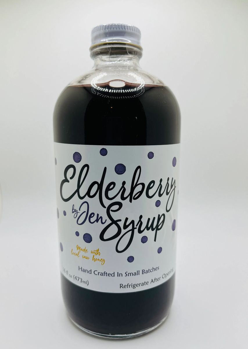 16 oz Elderberry Syrup by Jen
