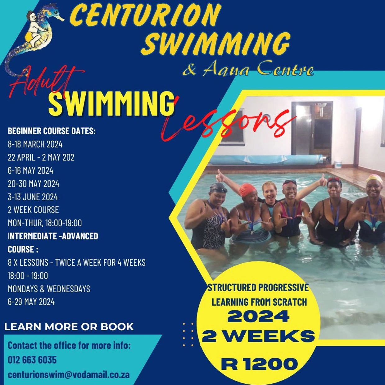 Centurion Swimming & Aqua - Adult Swimming Lessons, Beginner Swimming ...