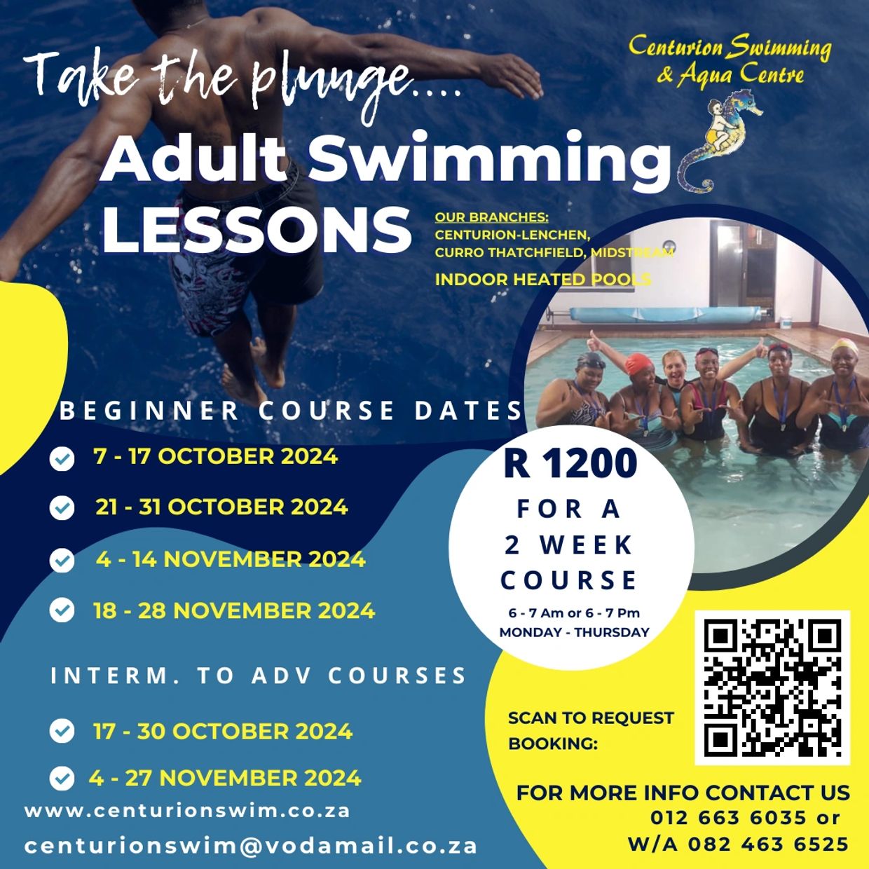 Centurion Swimming & Aqua - Adult Swimming Lessons, Beginner Swimming ...