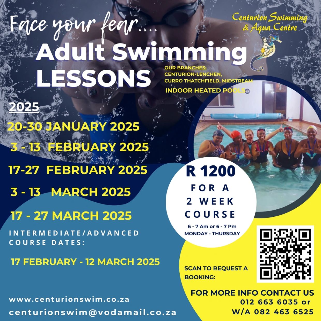 Centurion Swimming & Aqua - Adult Swimming Lessons, Beginner Swimming ...