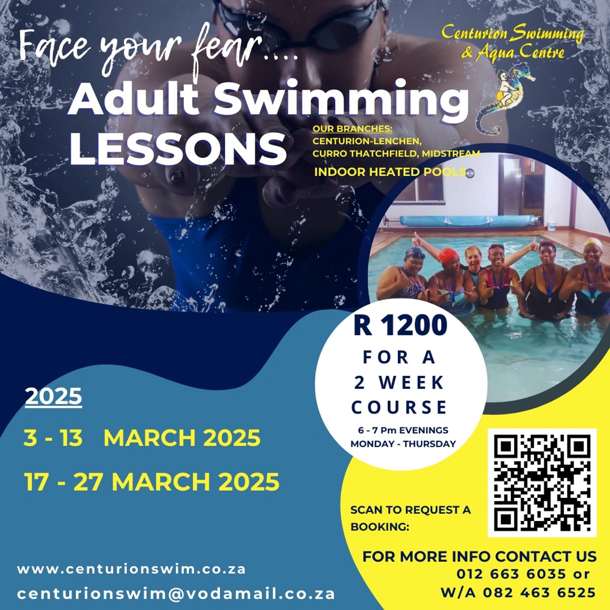 Centurion Swimming & Aqua - Adult Swimming Lessons, Beginner Swimming ...