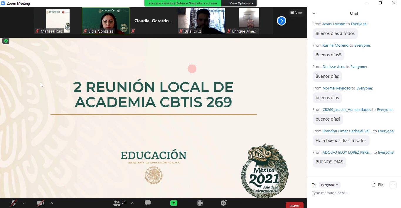 Segunda Academia Local por Asignatura y Componente Profesional