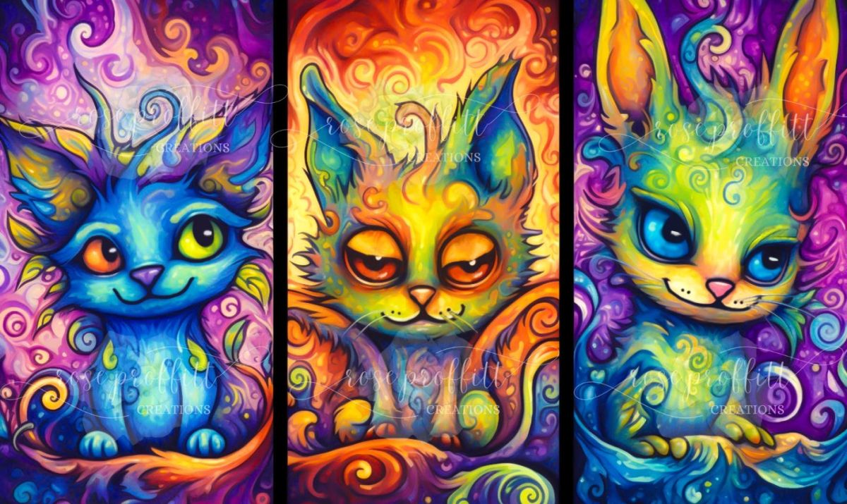 Trickster, Bandit and Loki by Stacy Deal