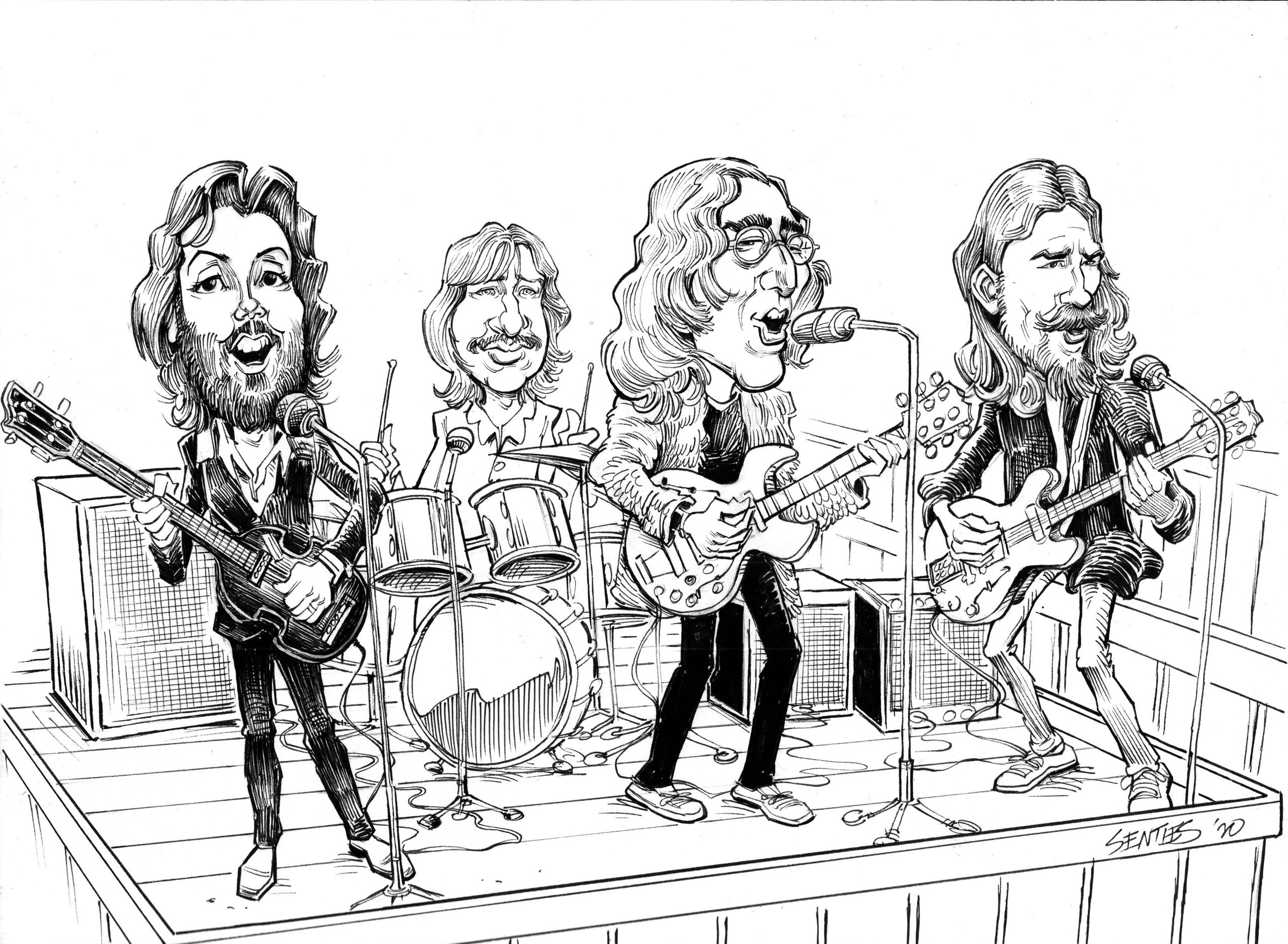 Caricature Drawings Of Led Zeppelin