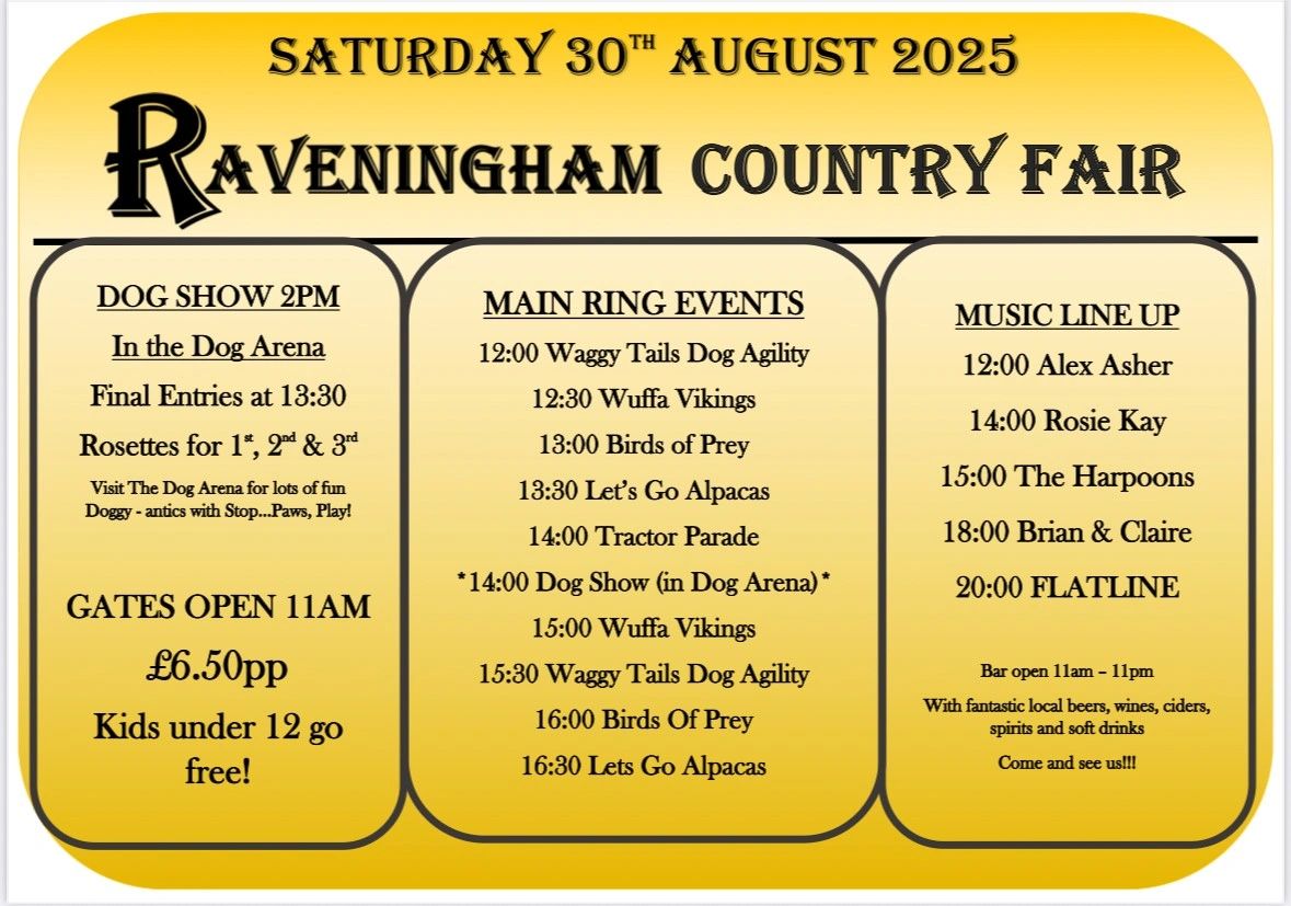 FAQs | Raveningham Country Fair