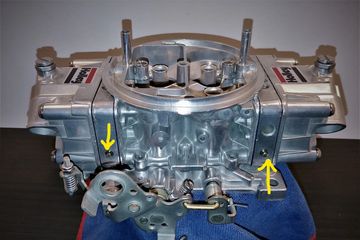 Adjusting float levels on a Holley 4 barrel carburetor..