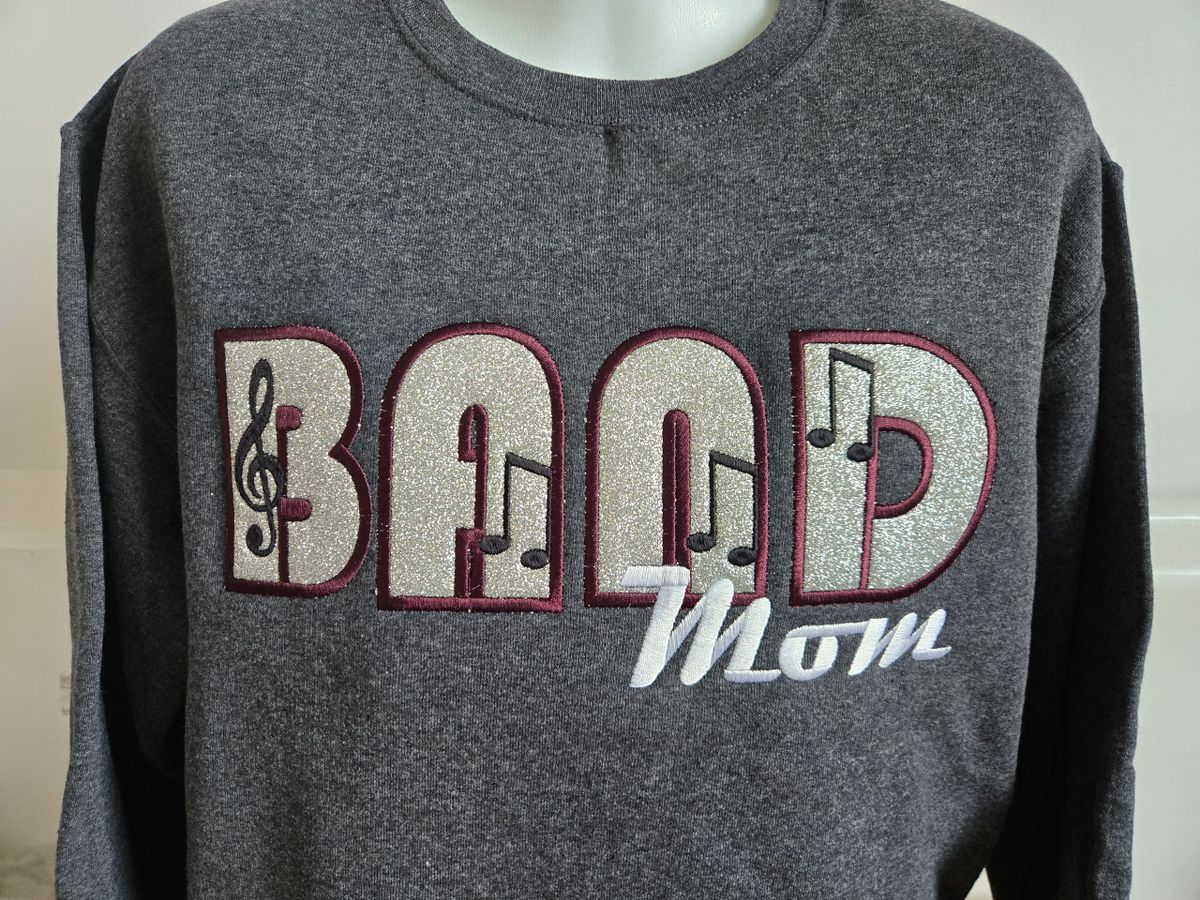 Band Mom Glitter Sweatshirt