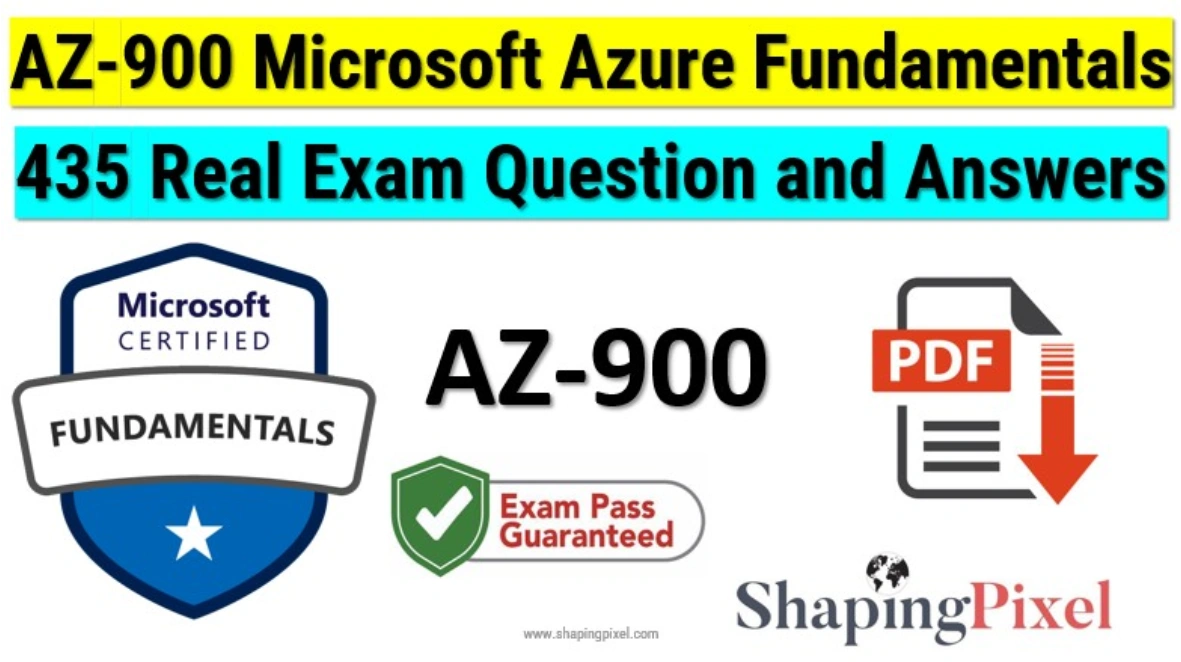 AZ-900 Microsoft Azure Fundamentals Certification Latest Real Exam ...