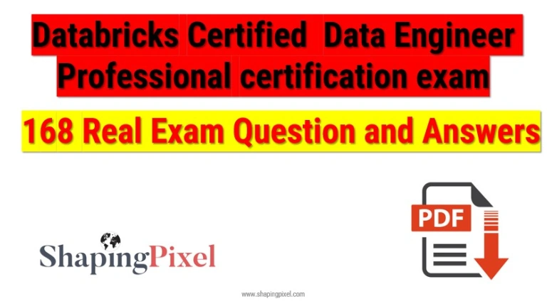 Databricks Certified Data Engineer Professional Certification Real Exam ...