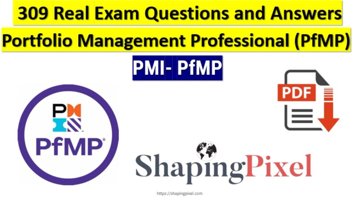 PMI-Portfolio Management Professional (PfMP) Real Exam PDF Pack