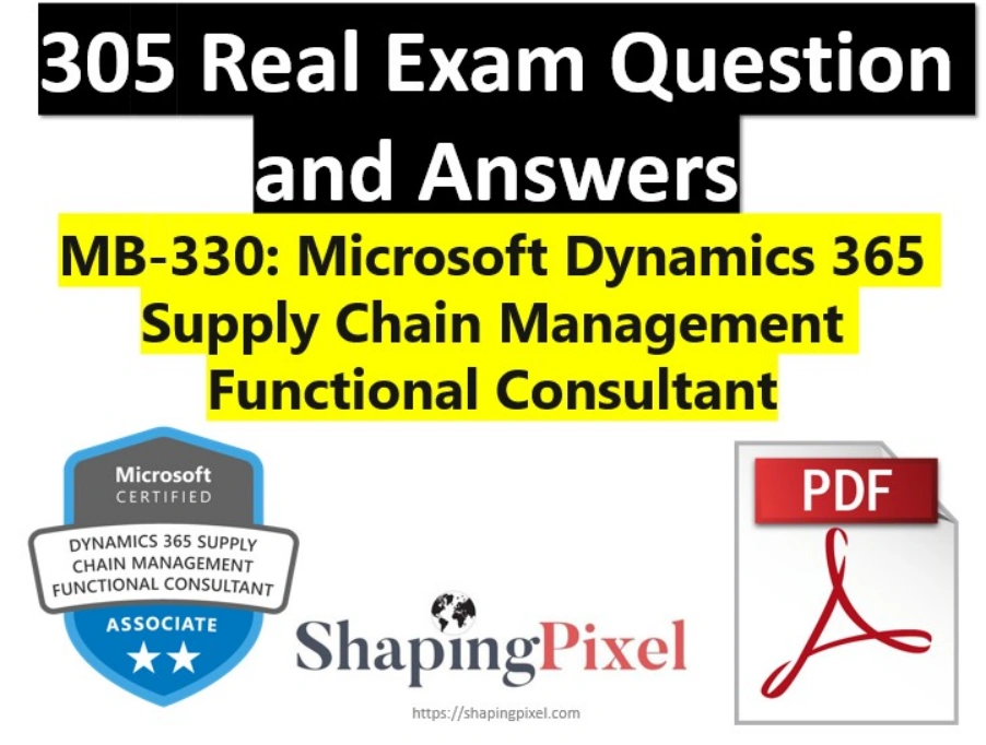 MB-330 Microsoft Dynamics 365 Supply Chain Management Functional ...