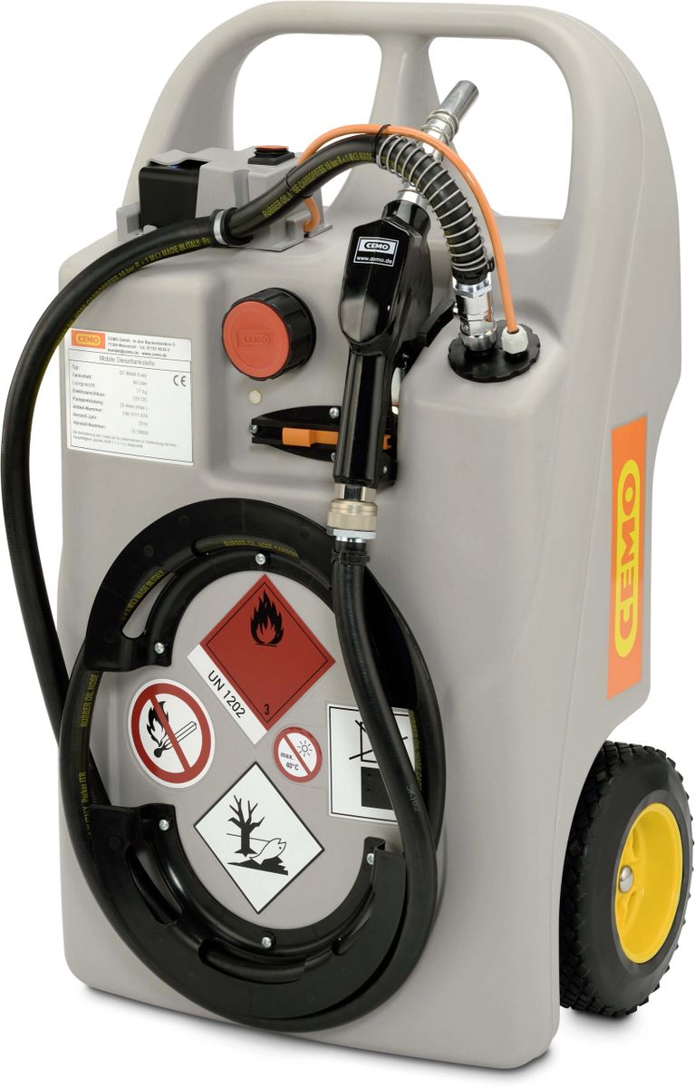 Cemo 60 Litre Transportable Diesel Trolley - 12V Pump 11133