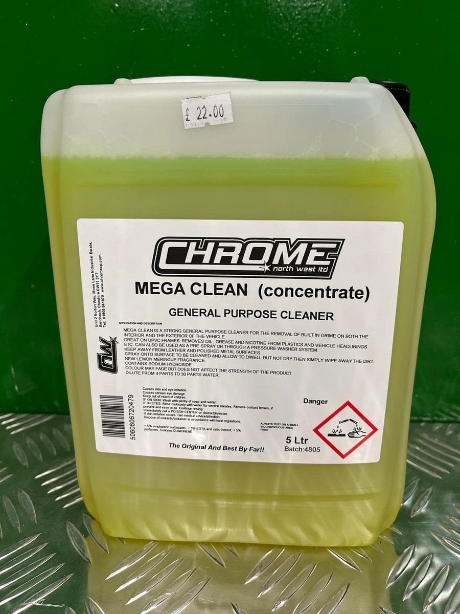 Chrome North West Mega Clean (Concentrate) 5 Litre Collection only