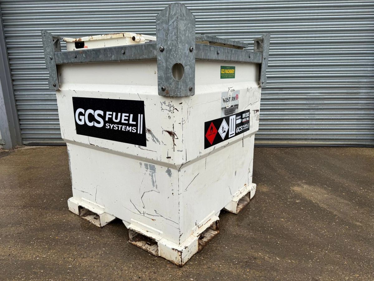 950L Western Transcube Bunded Static Diesel Fuel Tank