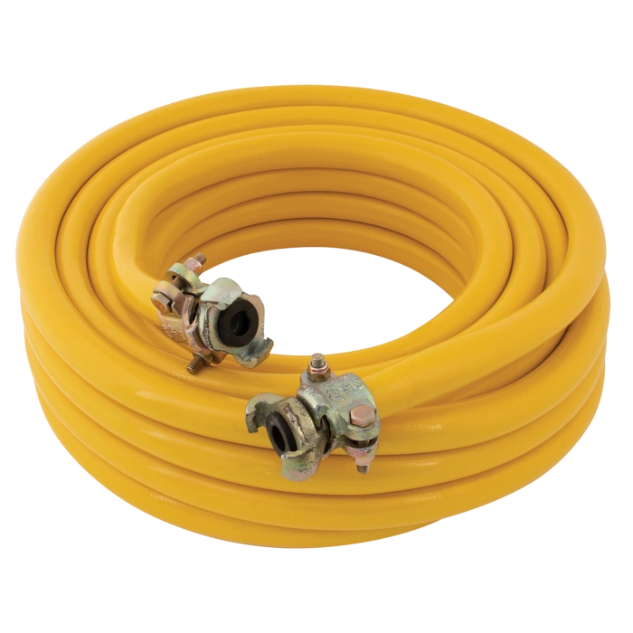 15m Compressor hose c/w claw coupling (tested to 20bar)