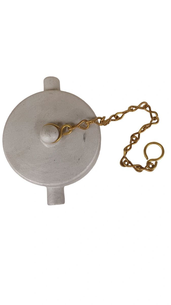 4" Aluminium Filler Cap and Chain Large Lugs for Easy Application Brass ...