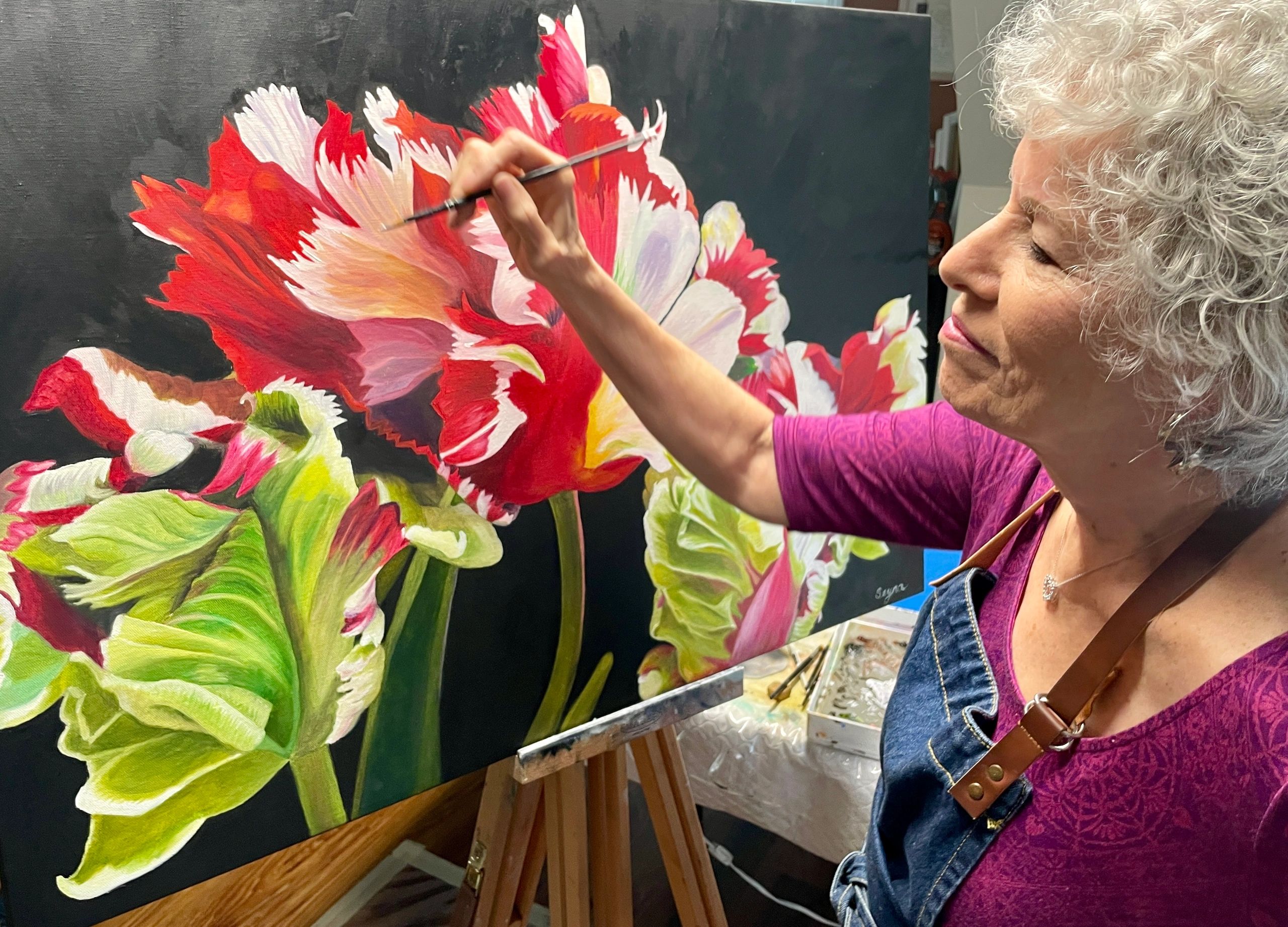 Beautiful Flower Paintings by Seyna Fredrickson