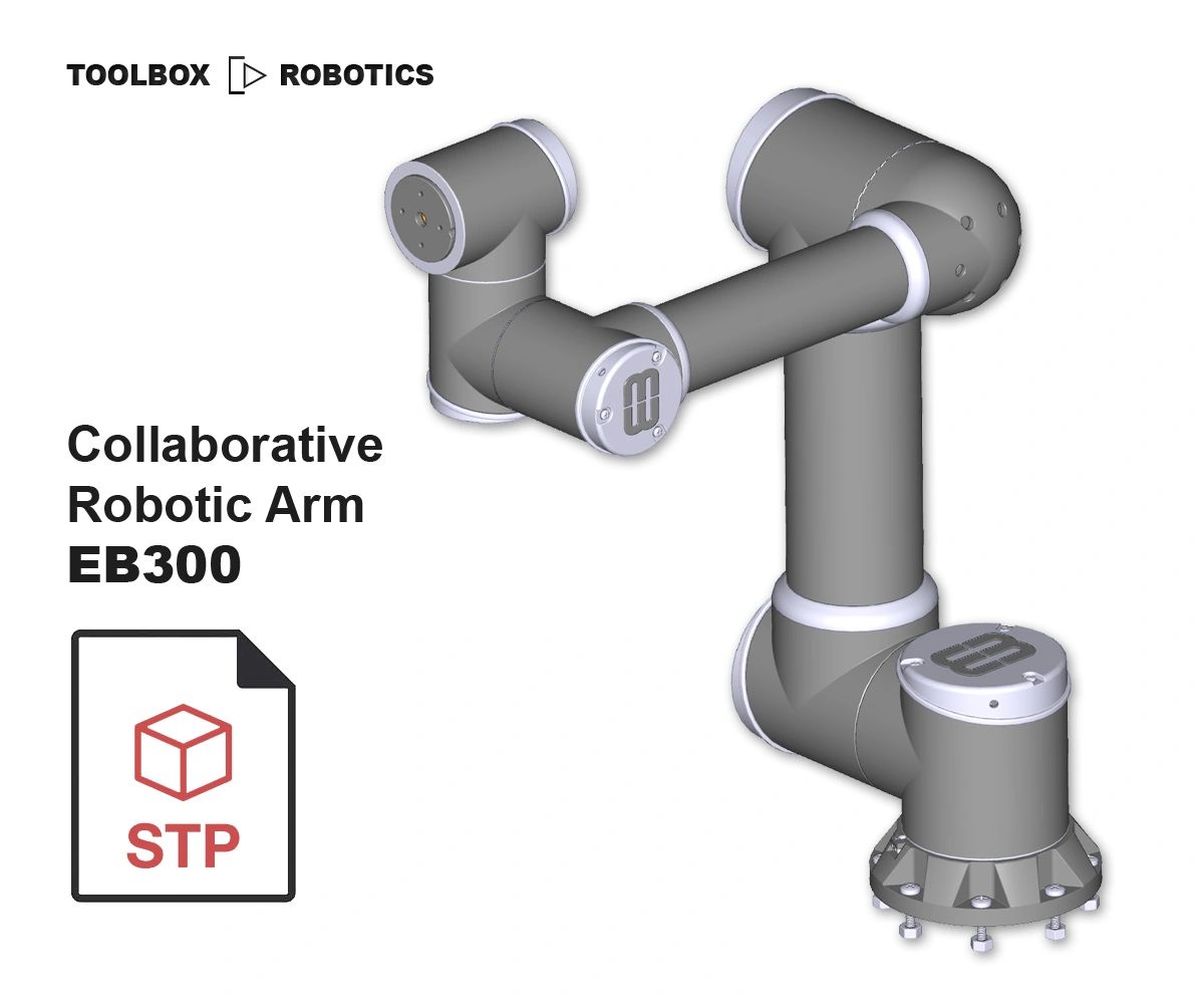 STEP File Collaborative Robotic Arm EB300