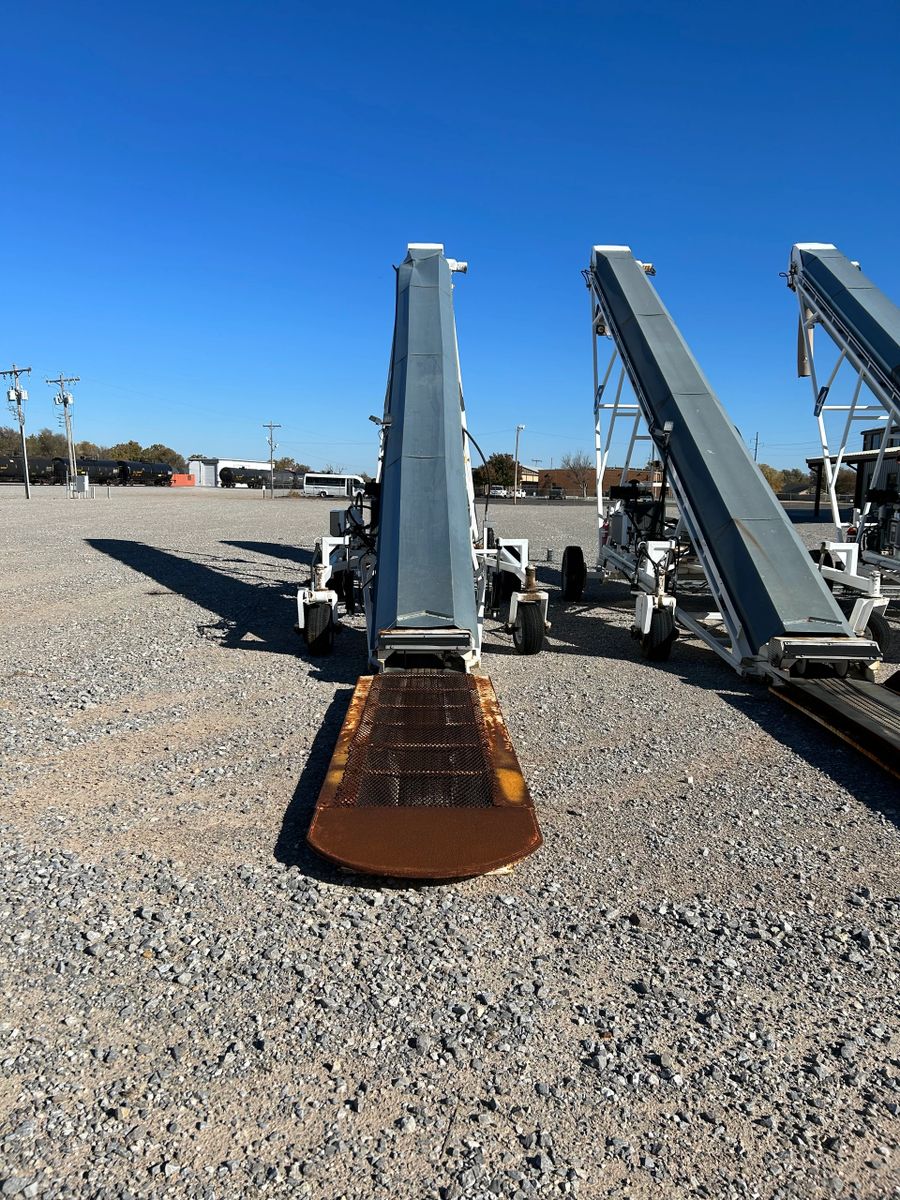 3 AVAILABLE S&A 18'' COVERED MOBILE TRANSLOAD MATERIAL RAILROAD RAIL ...