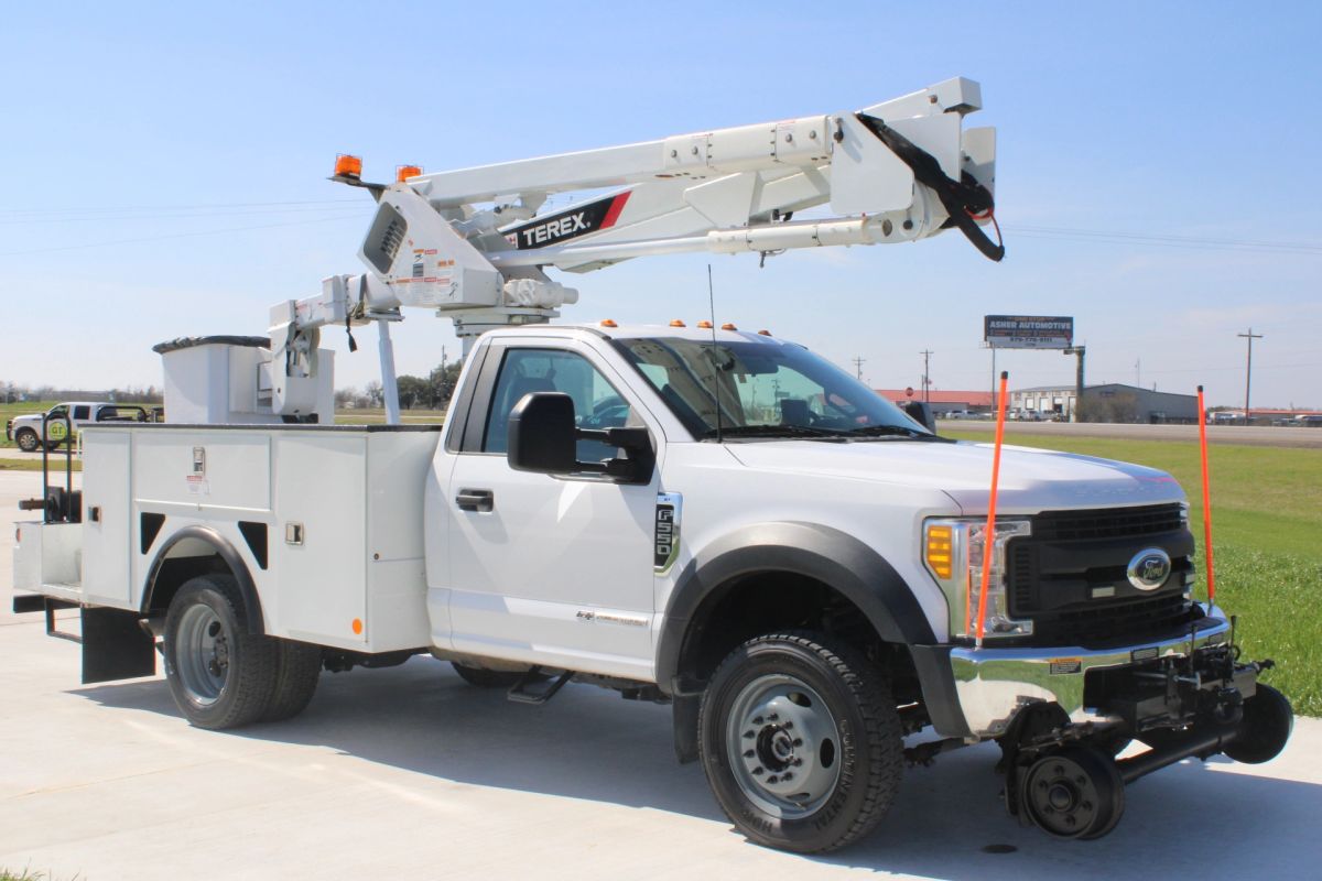 2017 FORD F-550 4X4 HI-RAIL RAILROAD BUCKET TRUCK TEREX