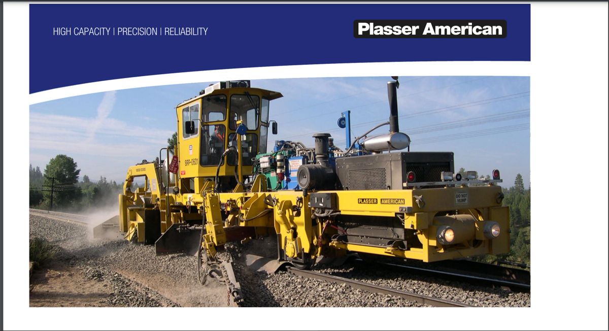 PLASSER PBR2005 BALLAST PROFILE AND DRESSING MACHINE