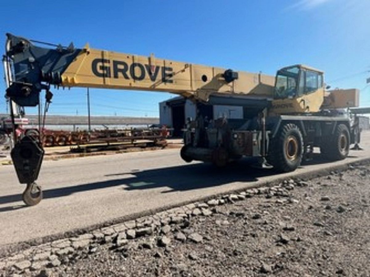2003 GROVE RT600E RAILROAD 40 TON CRANE WITH OVER 100' REACH WITH ...