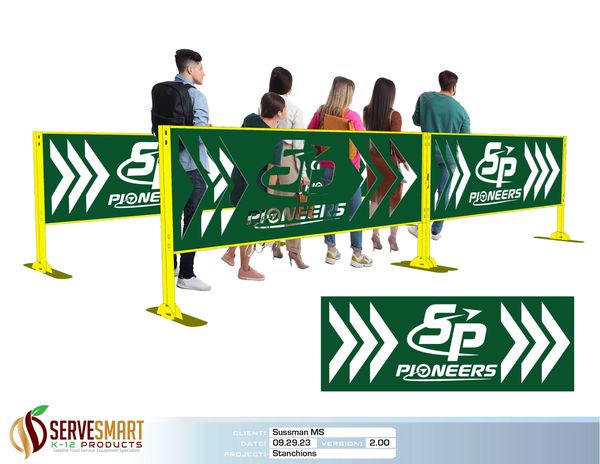 Stanchions-Custom | ServeSmart K-12 Products