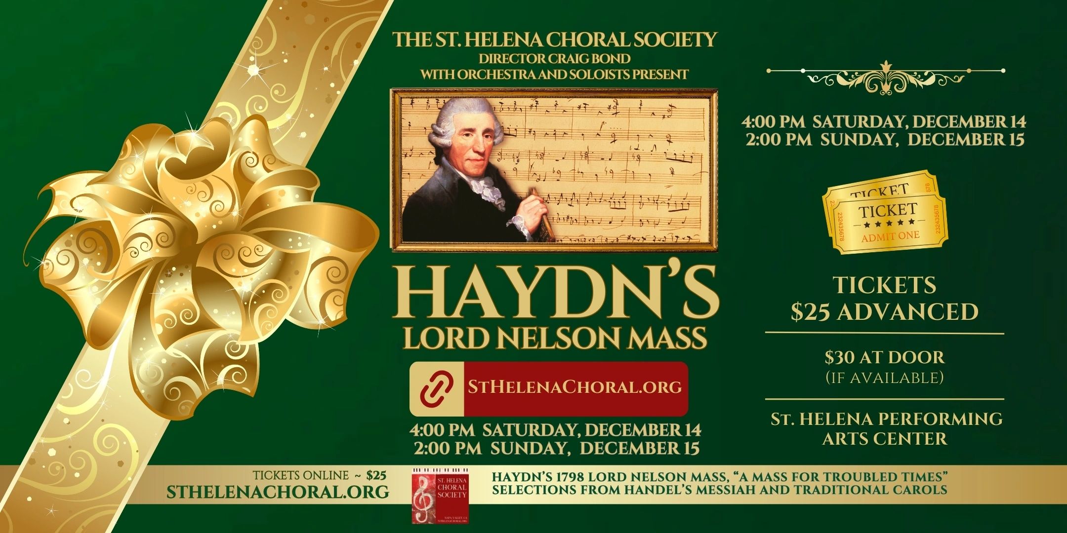 Christmas 2024: HAYDN LORD NELSON MASS