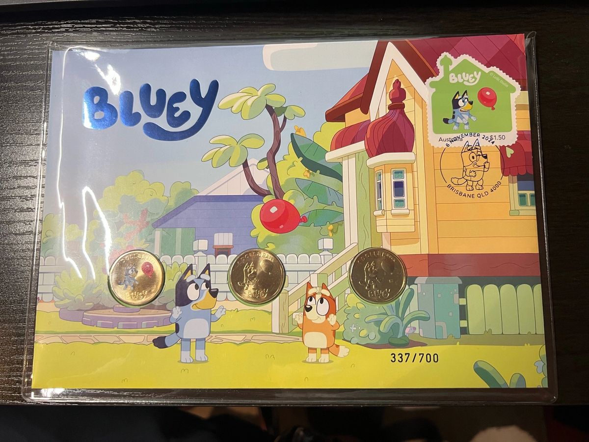 Bluey 2024 Limited Edition 3-Coin Postal Numismatic Cover (PNC)