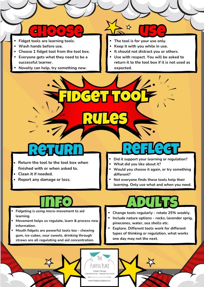 Fidget Tools Poster & Implementation Plan
