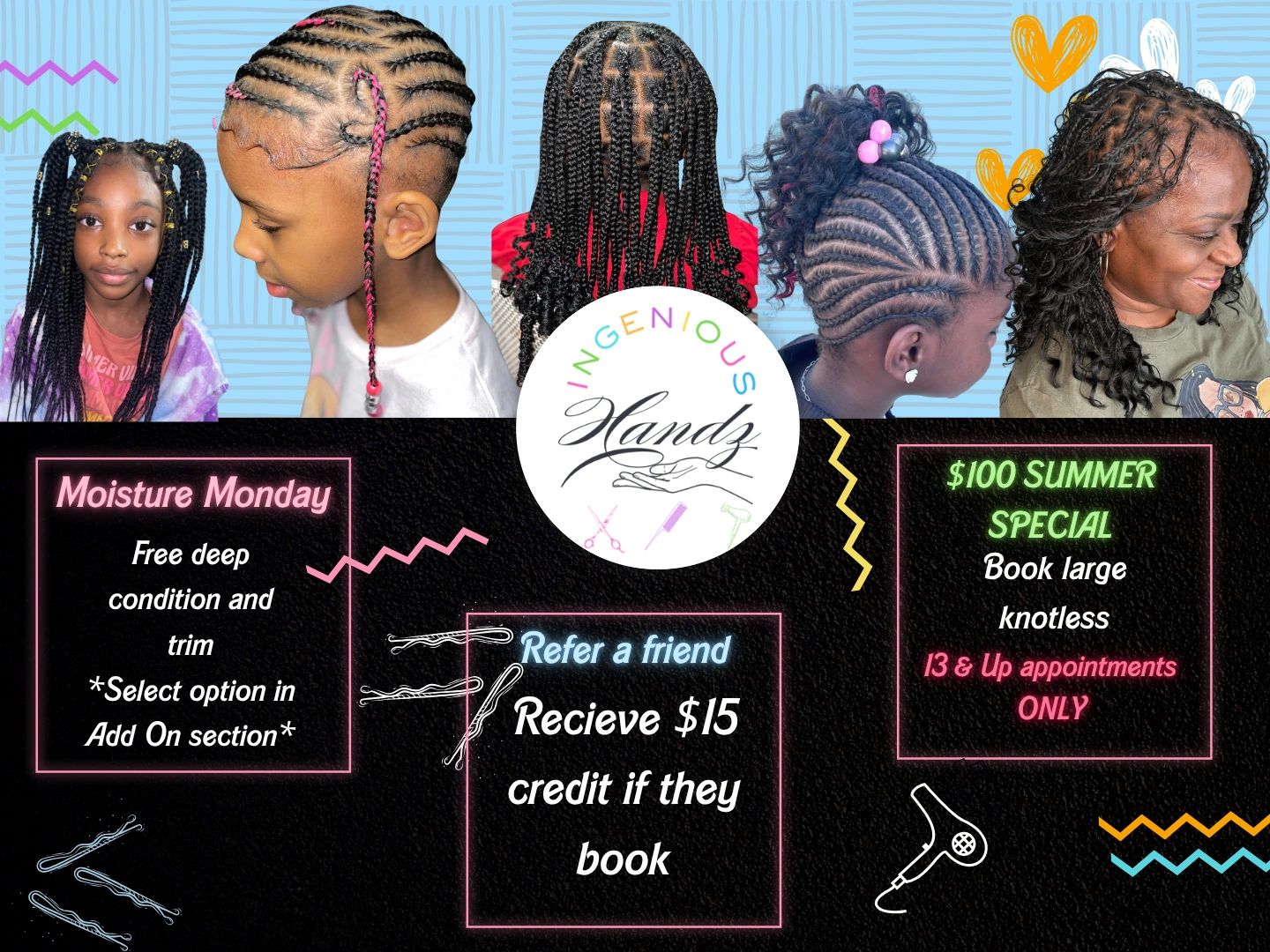 Get Stunning Crochet Braids at Ingenious Handz Hair Salon