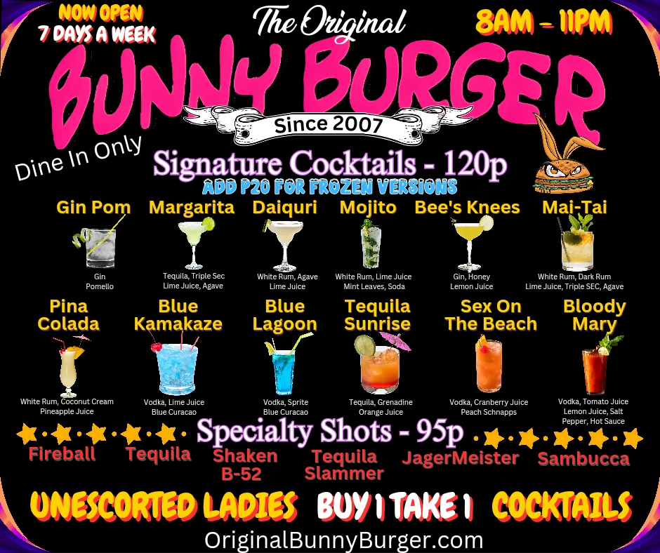 Original Bunny Burger - Delivery, Dine In or Takeaway