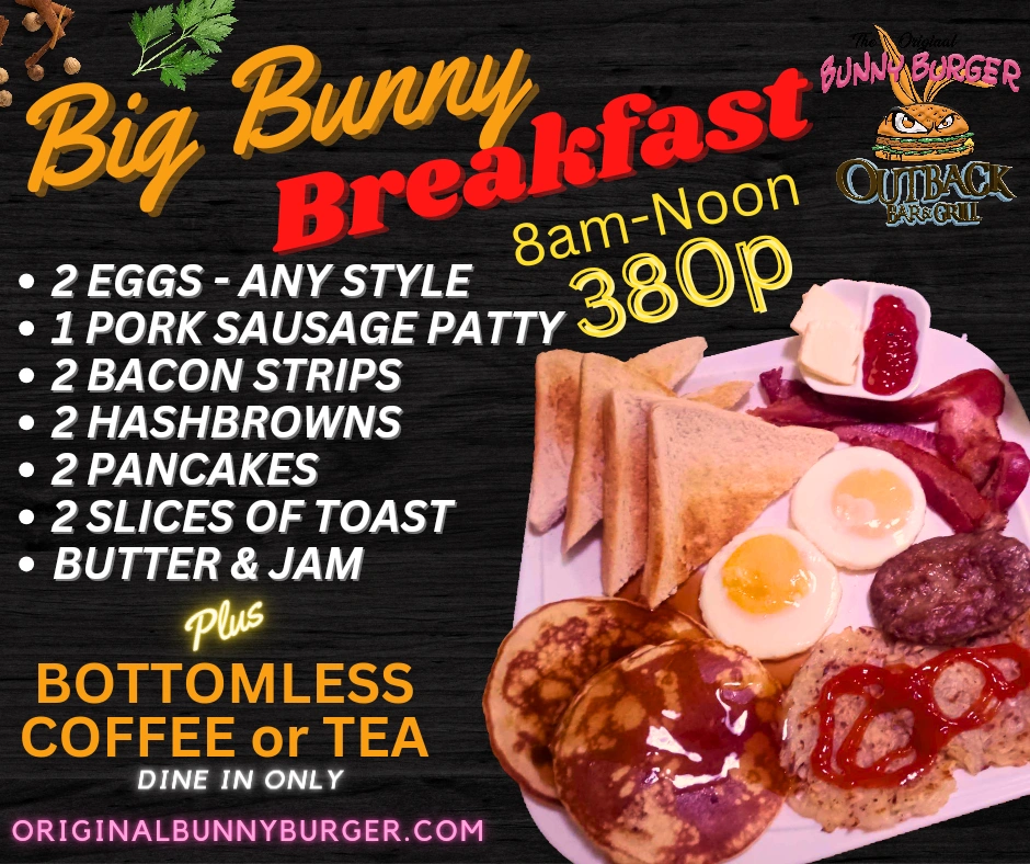 Original Bunny Burger - Delivery, Dine In or Takeaway